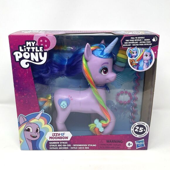 Hasbro | Toys | My Little Pony Rainbow Styles Izzy Moonbow Figure Hair ...